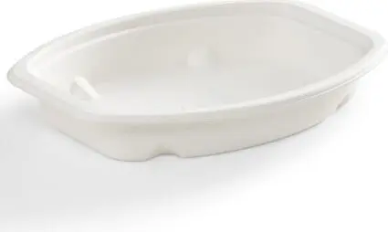 Contenant pour emporter ovale en bagasse 12 oz | Technolav